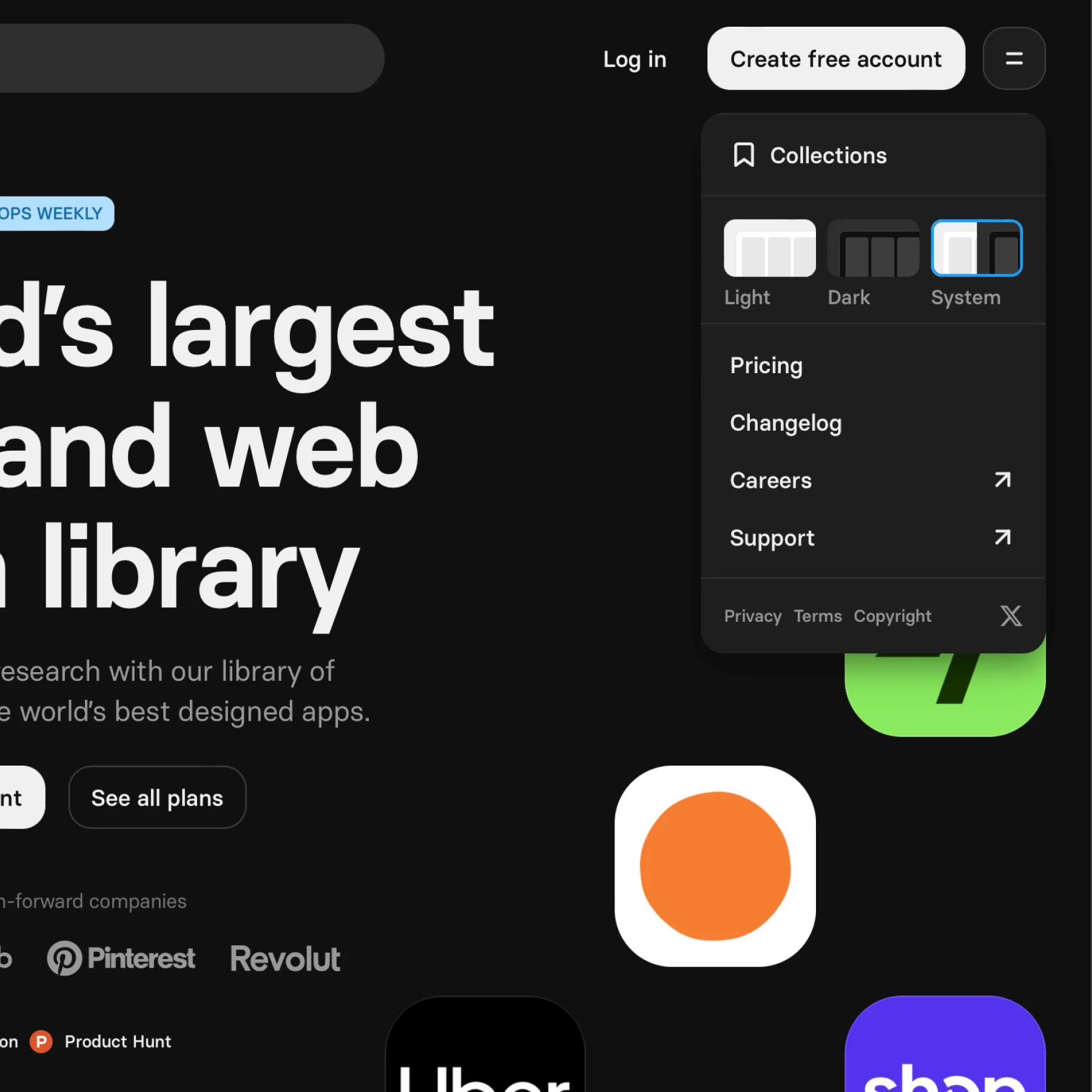 Navbar Gallery | Mobbin Design